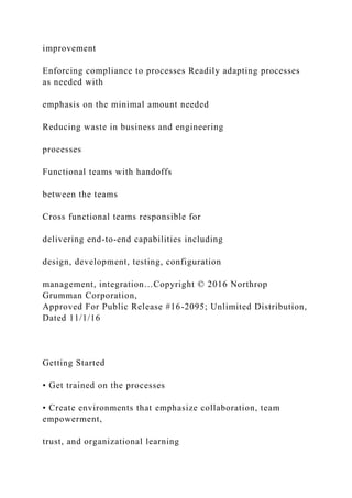 Lean and Agile Practices for Product DevelopmentDr. Su.docx