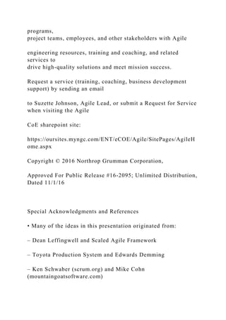 Lean and Agile Practices for Product DevelopmentDr. Su.docx