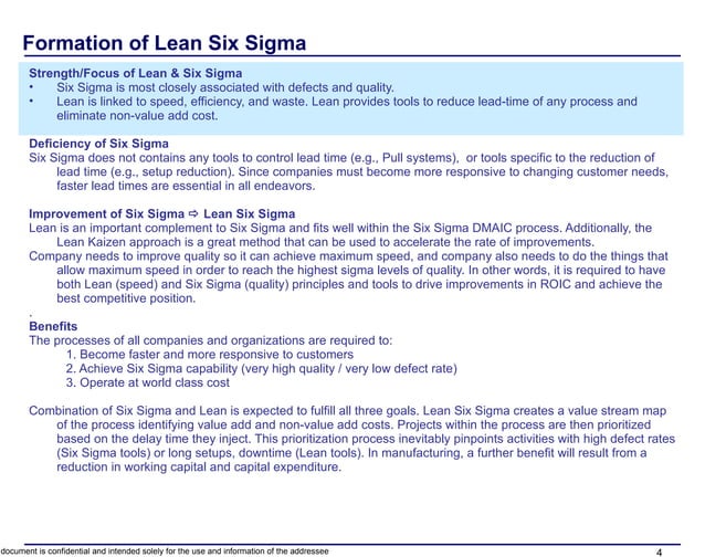 Lean And Six Sigma | PPT