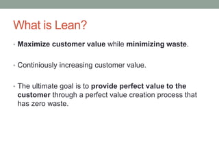 Lean Based Sofware Development | PPT