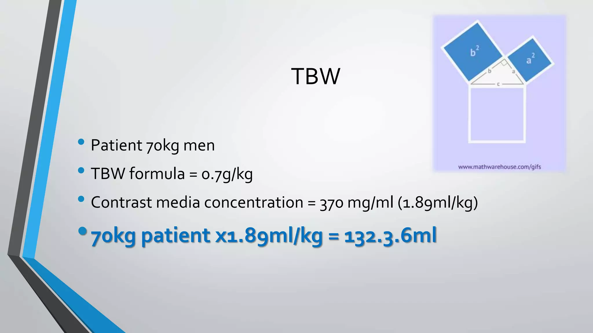 Lean body weight in contrast media CT Scan | PPT