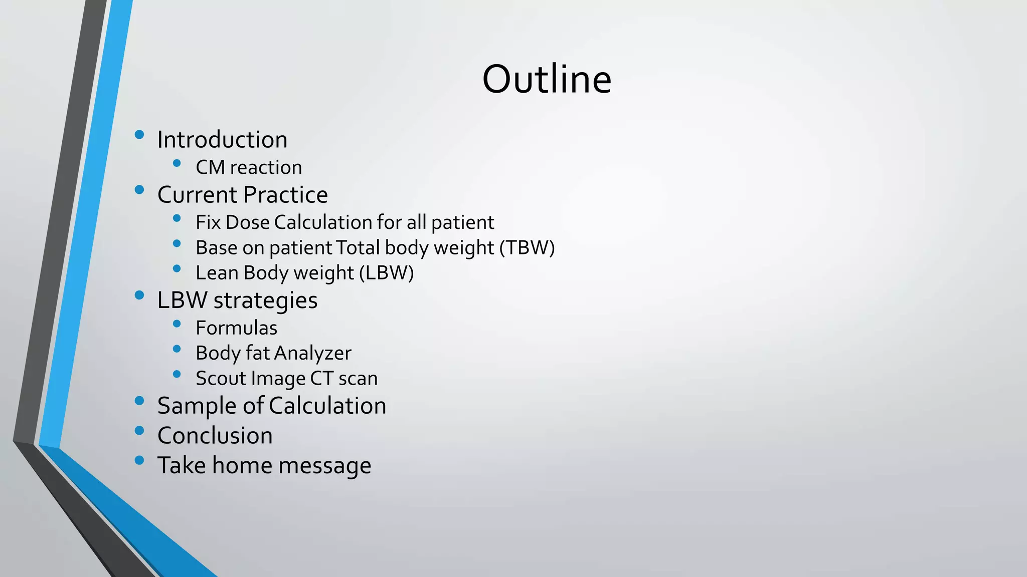 Lean body weight in contrast media CT Scan | PPT