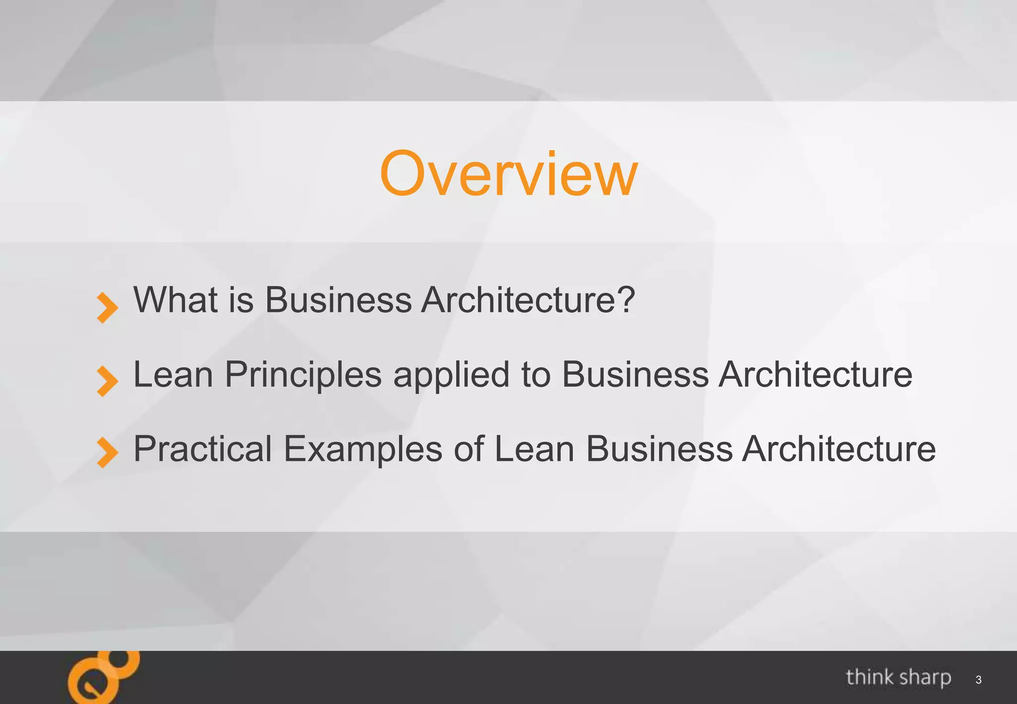 Lean Business Architecture | PPTX