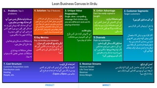 Lean Business Canvas in Urdu | PDF
