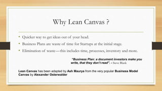 An Introduction to Lean Canvas | PPTX