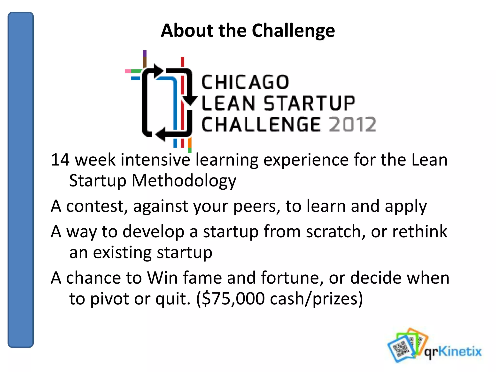 Chicago Lean Startup Challenge | PPT
