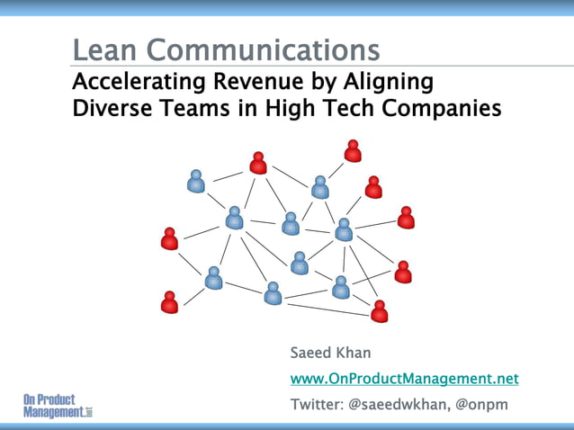 Lean Communication - Product Camp Silicon Valley 2014 | PPT