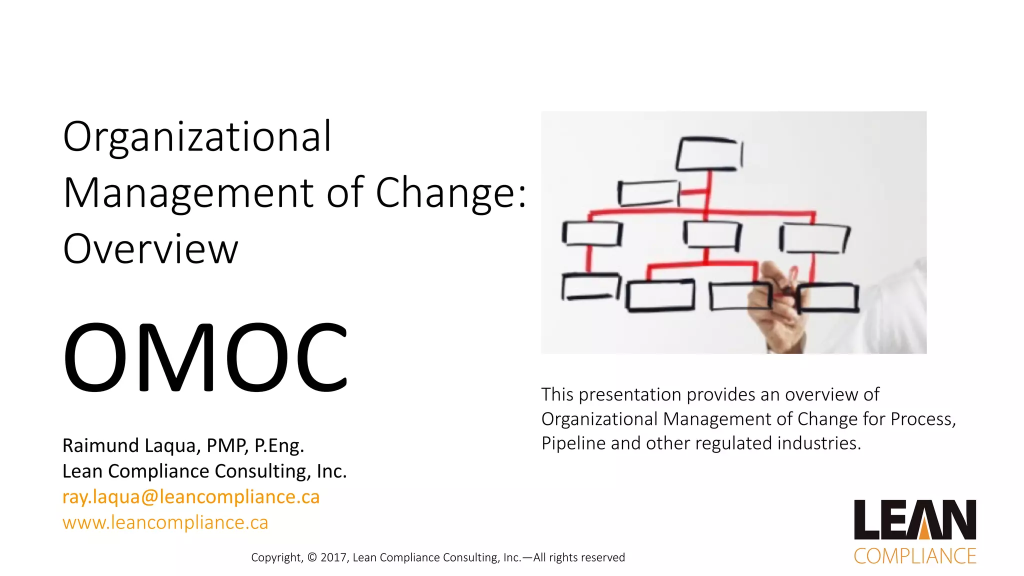 Management of Organizational Change - Overview | PDF