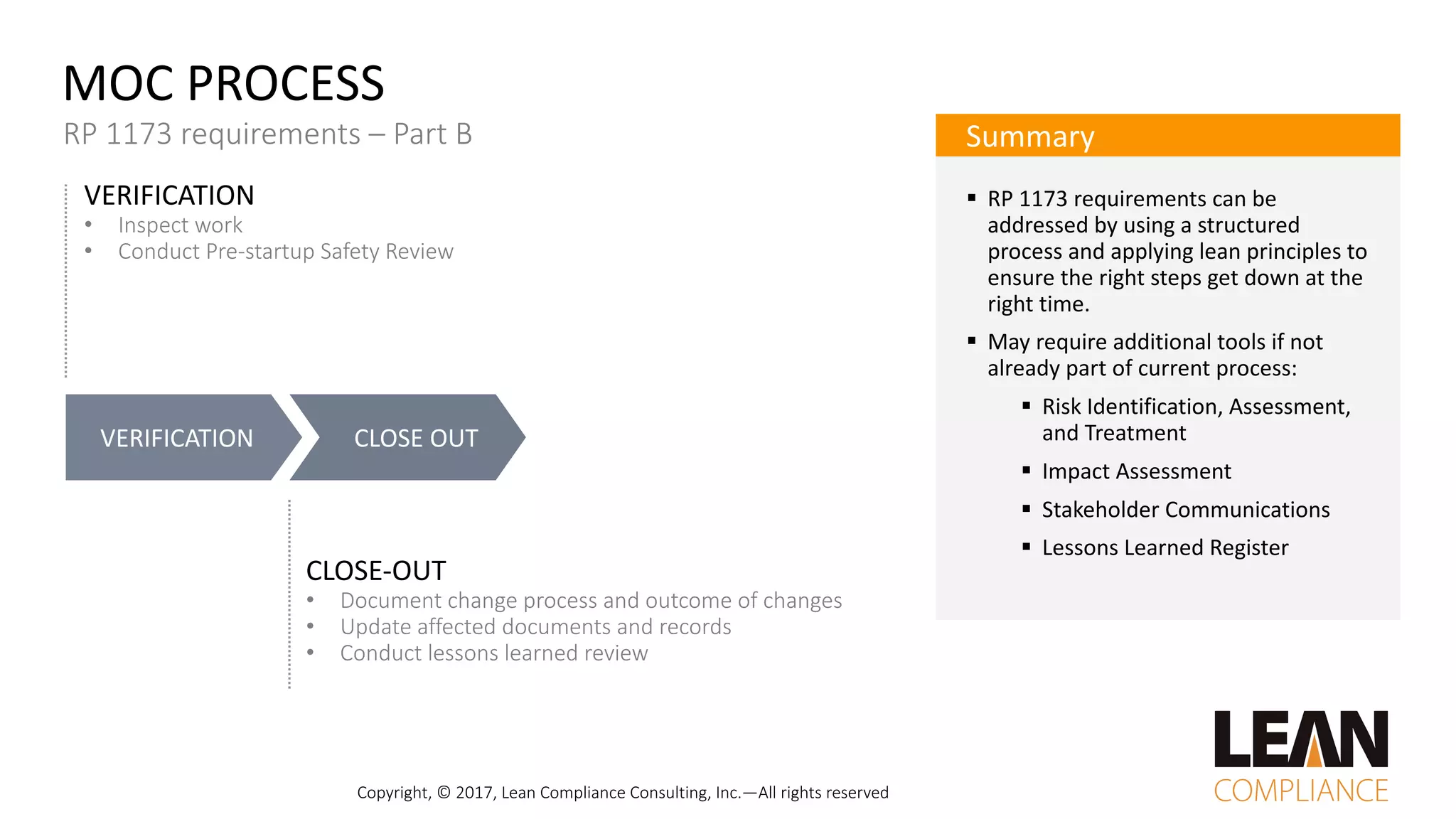 PHMSA - API RP 1173 - Management of Change - Overview | PDF