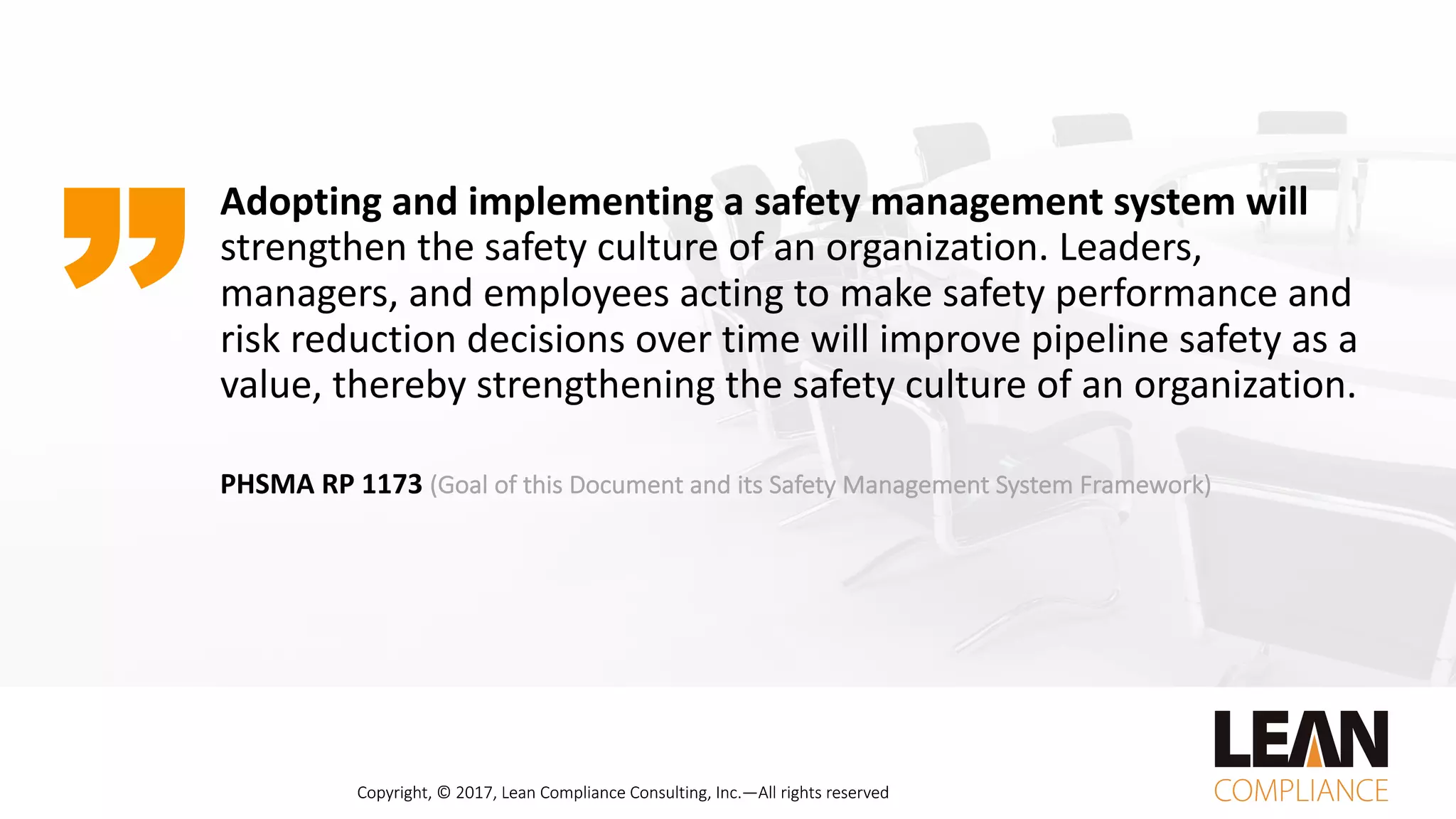 PHMSA - API RP 1173 - Management of Change - Overview | PDF