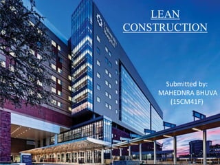 lean construction and integrated project delivery | PPTX