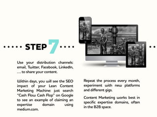 Construct a Lean Content Marketing Machine in 7 Steps | PPT