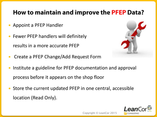 LeanCor Consulting Webinar: The PFEP – How to Create Standardization in ...