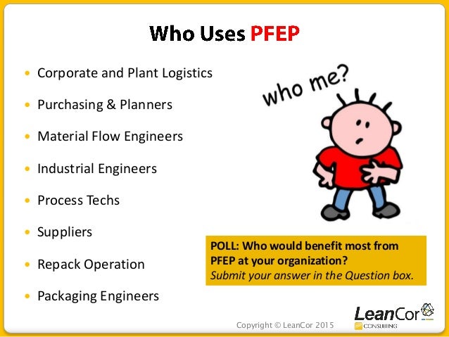 LeanCor Consulting Webinar: The PFEP – How to Create Standardization