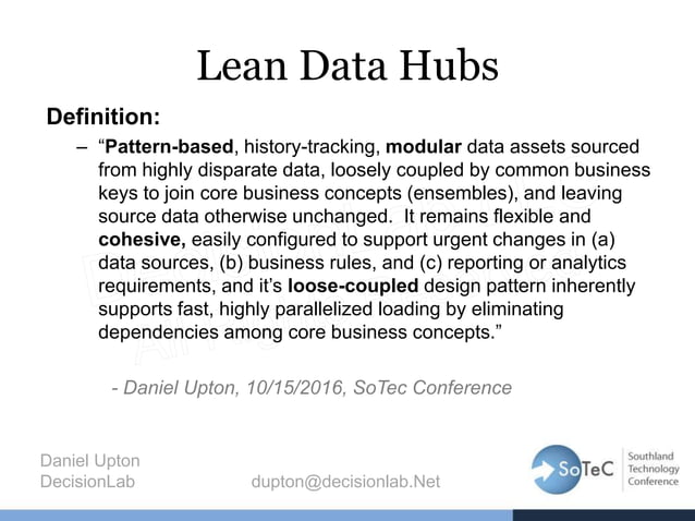 Original: Lean Data Model Storming for the Agile Enterprise | PPT