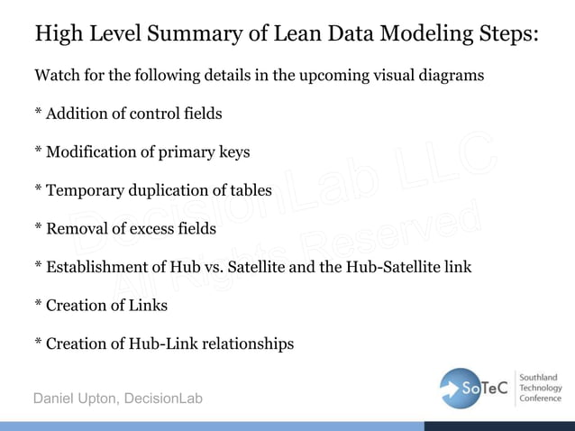 Original: Lean Data Model Storming for the Agile Enterprise | PPT