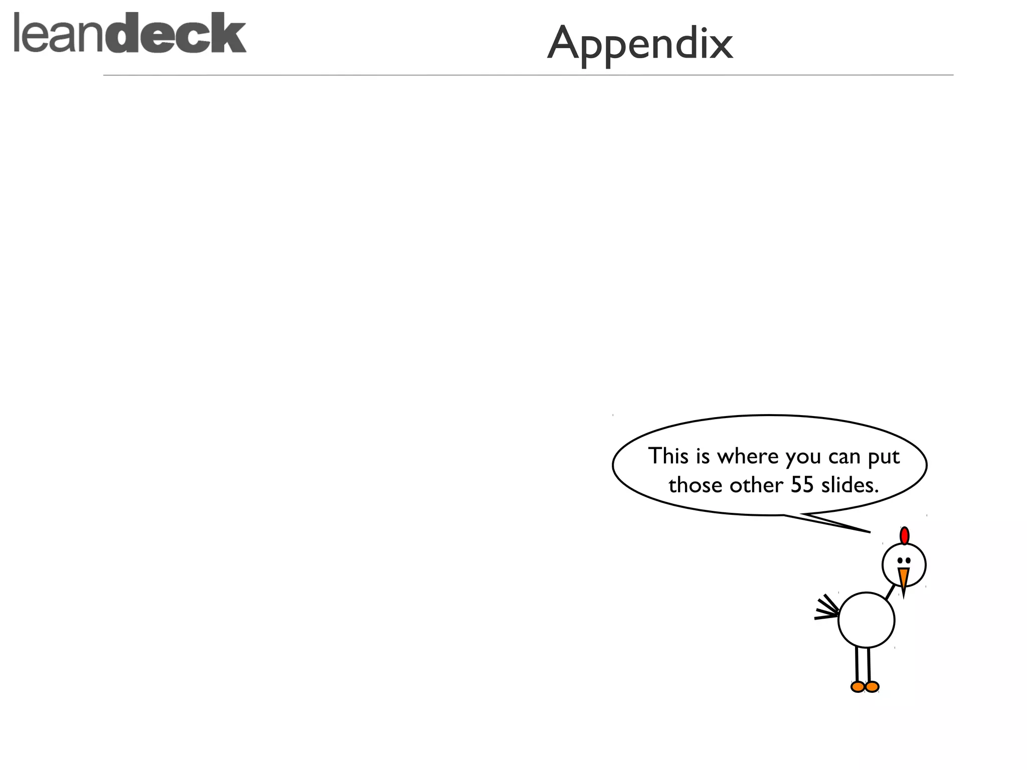 Lean Deck Template | PPT