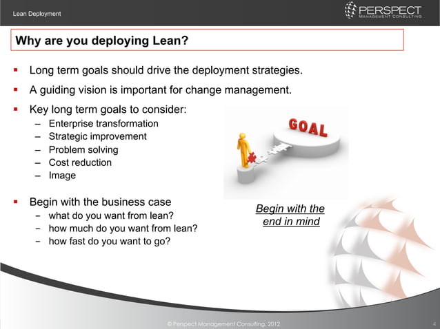 Lean Deployment Models - Perspect Management Consulting | PPT