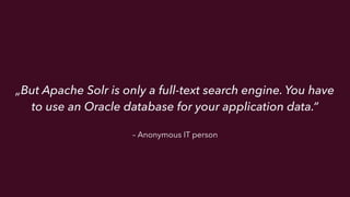 Automotive Information Research Driven by Apache Solr: Presented by Mario-Leander Reimer, QAware ...