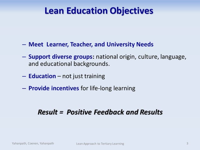 Lean education presentation | PDF