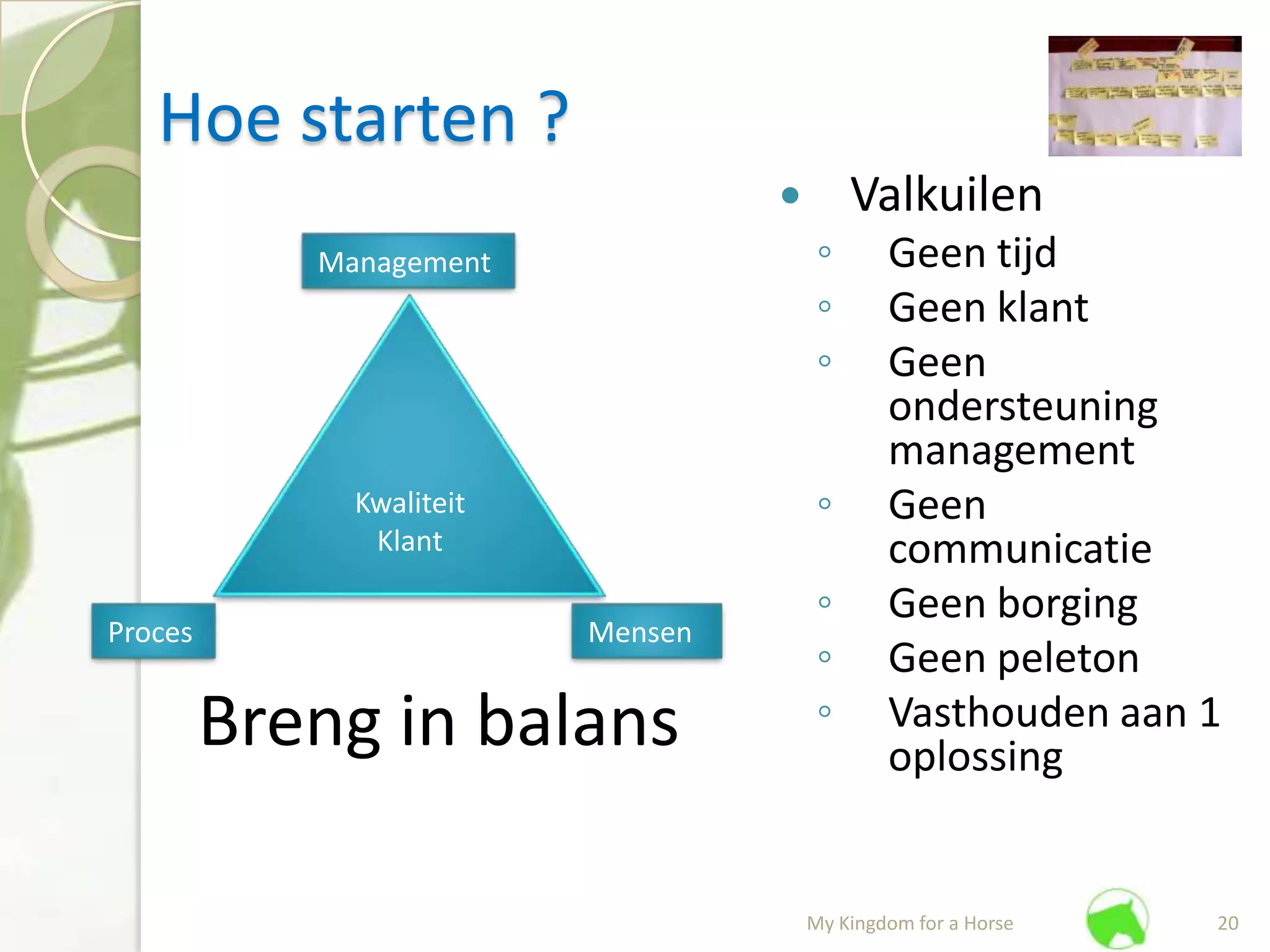 Lean en de zorg | PPT