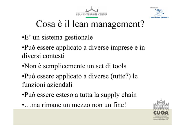 Lean e strategia: alcune riflessioni | PDF | Business | Business and ...