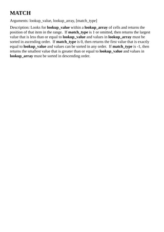 Lean Excel Top Functions - Quick Reference Guide with 500 Examples ...