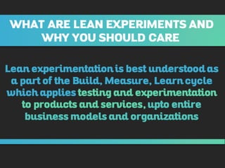 Lean Product Experiments | PPT