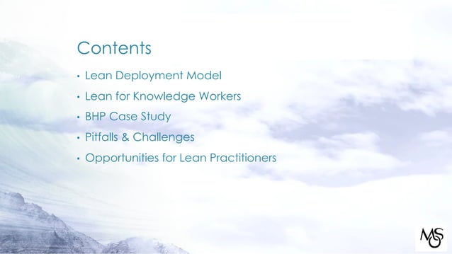 Lean for Knowledge Workers | PPT