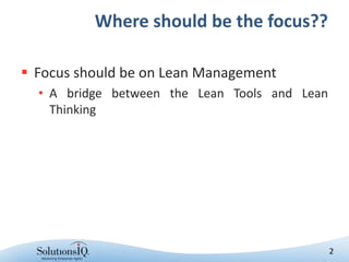 Lean for leaders | PPT