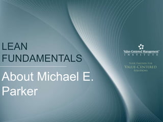 Lean Fundamentals Overview Webinar | PPTX