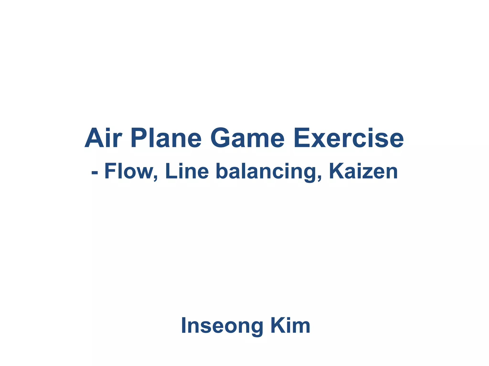 Lean game air plane | PDF