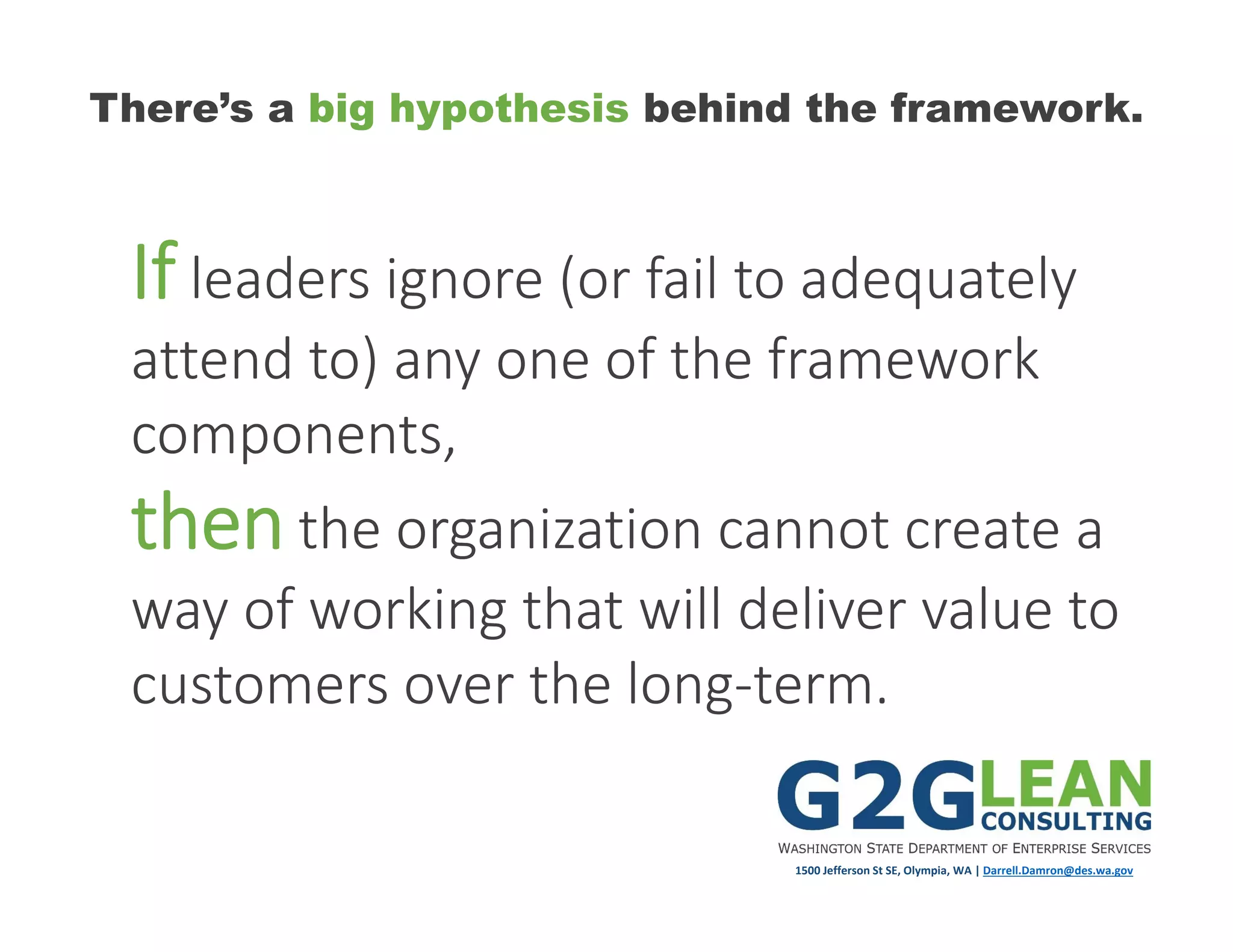 Lean government framework overview | PDF