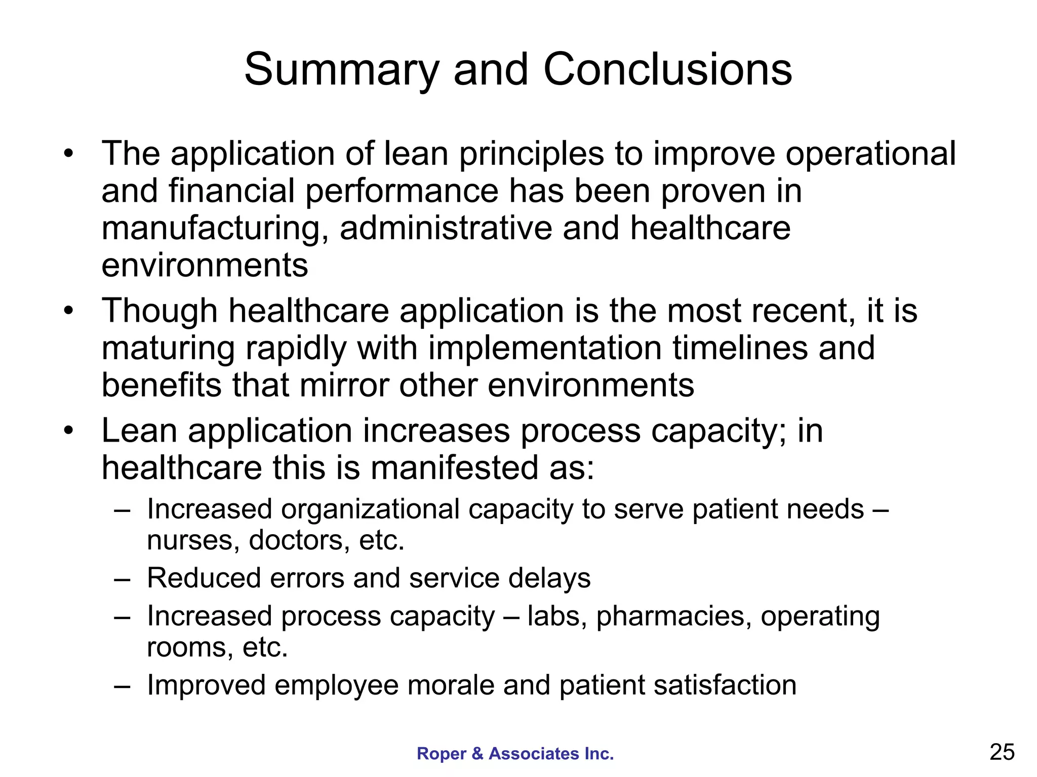 Lean Healthcare Overview | PDF