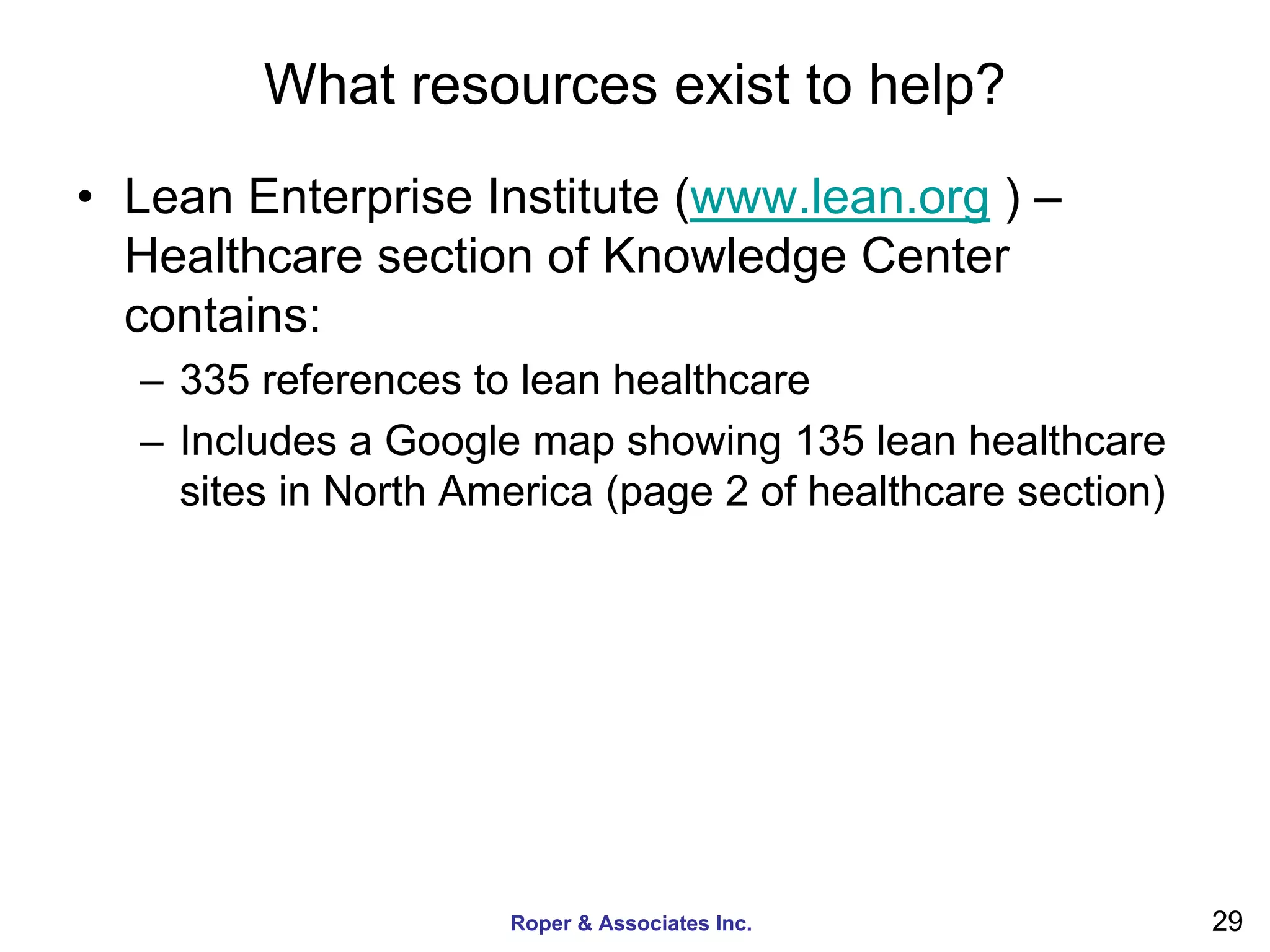 Lean Healthcare Overview | PDF