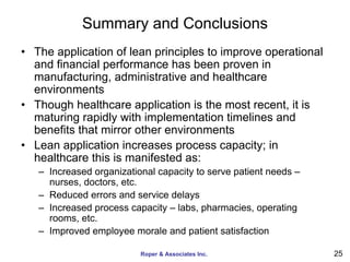 Lean Healthcare Overview | PDF