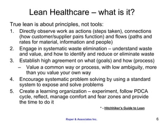 Lean Healthcare Overview | PDF