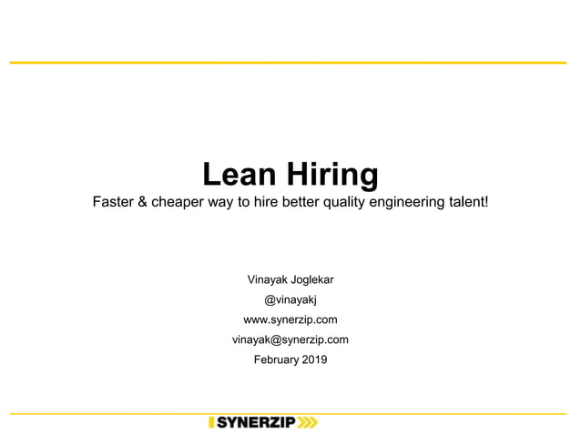 Lean hiringagile2019 | PPT