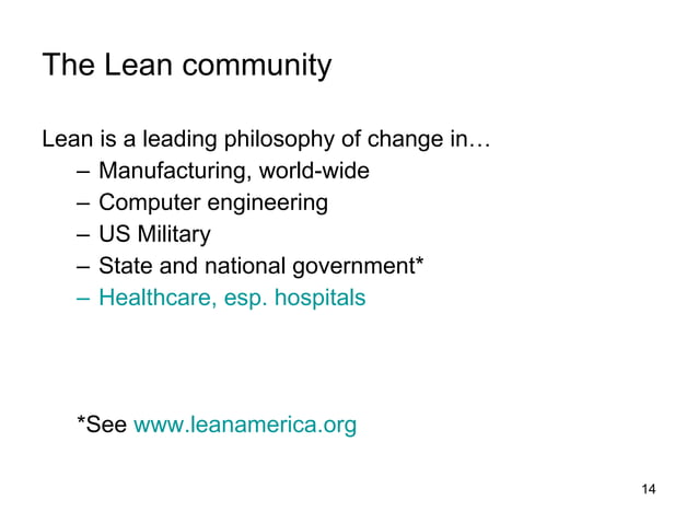 Lean Ideas And Methods Heath 07 21 11 | PPT | Mechanical and Industrial ...