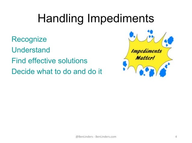 Lean Impediment Game - Lean Kanban France 2017 - Ben Linders | PDF