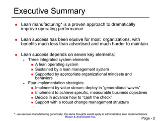 Lean Implementation Overview | PDF