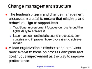 Lean Implementation Overview | PDF
