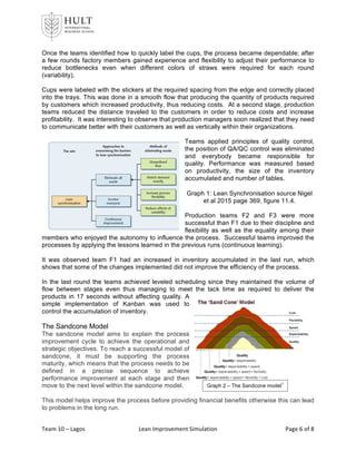 Lean Improvement Simulation | PDF | Logistics | Business