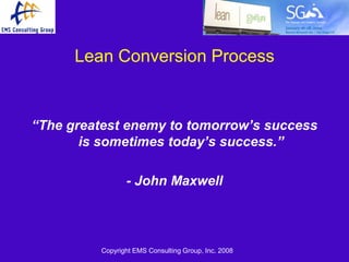 Lean in a Lean Economy | PPT