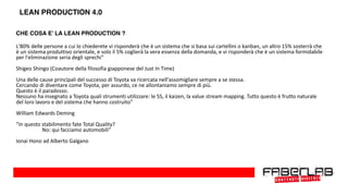 Tagliare i costi della produzione. Lean production all'epoca dell ...