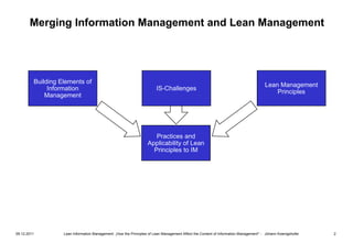 Lean Information Management | PPT