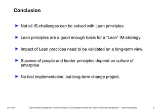 Lean Information Management | PPT