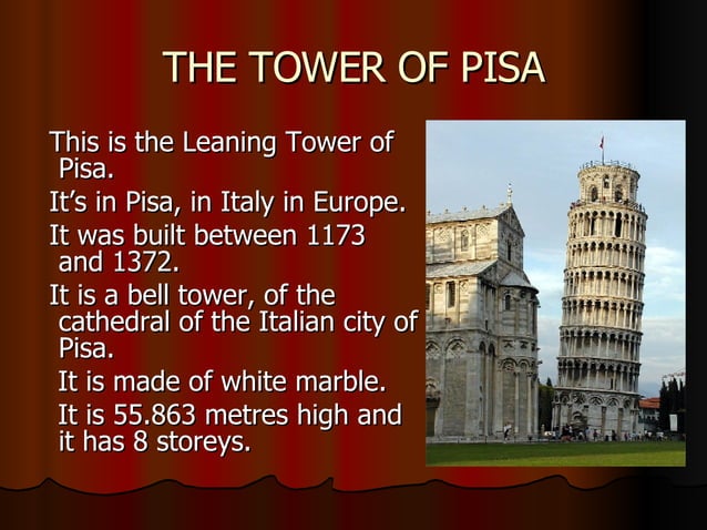 Leaning Tower Of Pisa | PPT | Musical Instruments | Hobbies & Interests