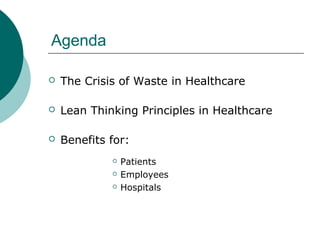 Lean Principles In Hospital Setting