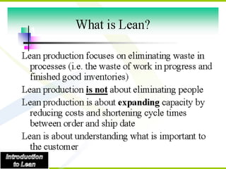 Lean introduction | PPT